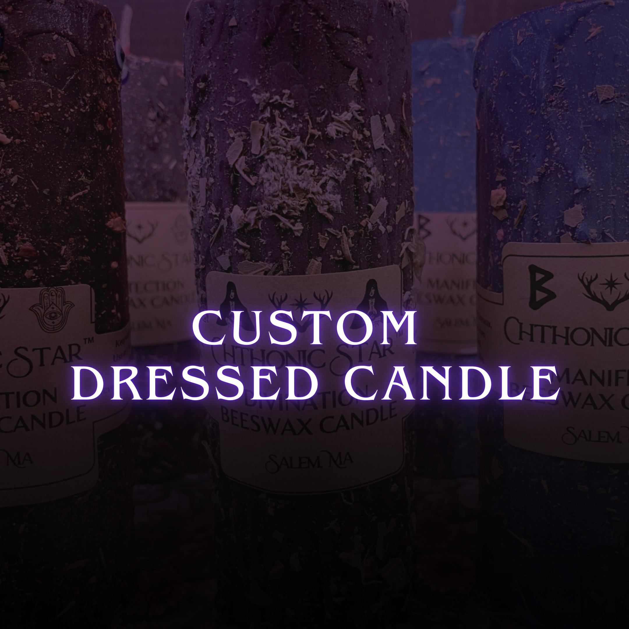Custom Dressed Candle – Chthonic Star